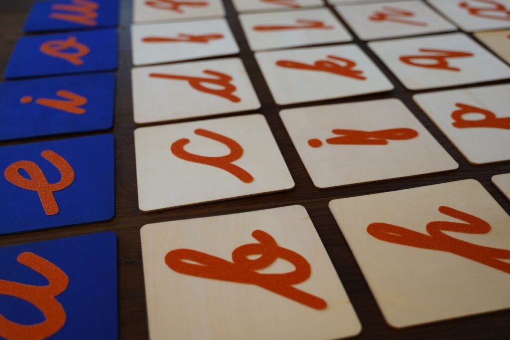 How to Teach the Alphabet with Montessori Sandpaper Letters